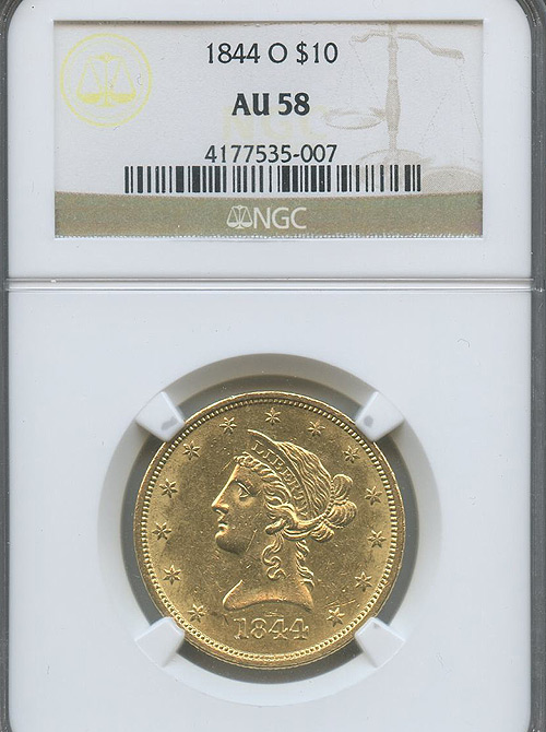 1844-O $10 Gold Liberty - American Rare Coin and Bullion 1844-O $10 Gold Liberty - American Rare Coin and Bullion